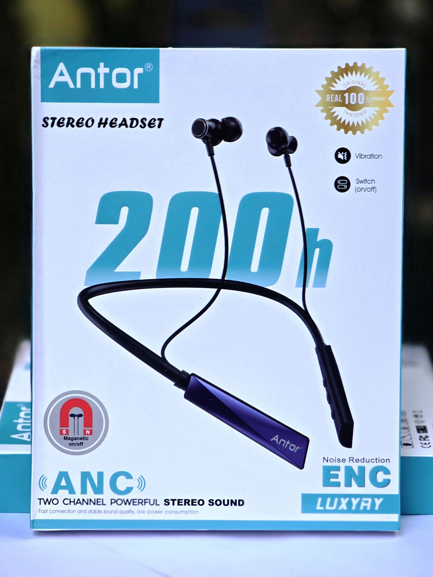 200H Neckband Antor Luxury Wireless Earphone Bluetooth 5.4 Voice Change ...
