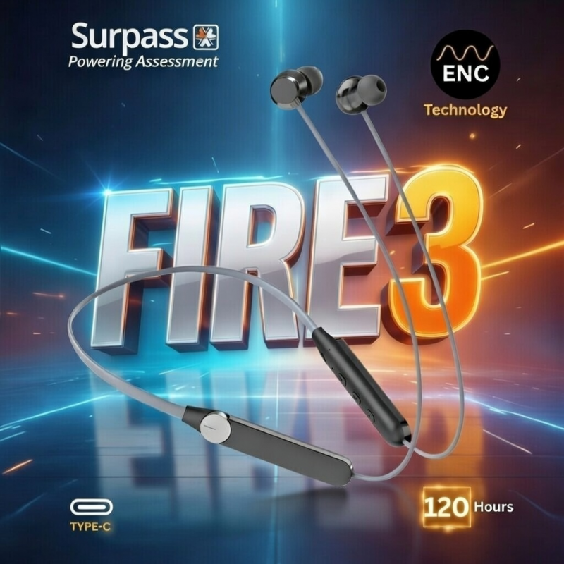 Surpass Wireless Neckband Fire3